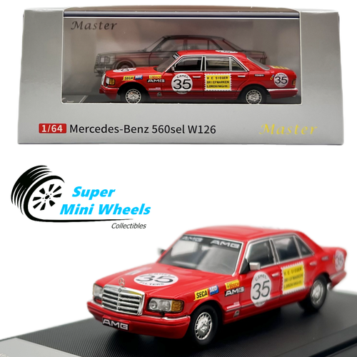 Master 1:64 Mercedes-Benz 560sel W126 (Red Pig) Diecast Model | eBay