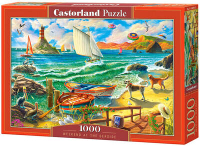 Puzzle 1000 elementów. Weekend at the Seaside | eBay