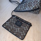 COACH F33504 TAXI ZIP TOP TOTE IN SIGNATURE COATED CANVAS WOMEN BAG ...