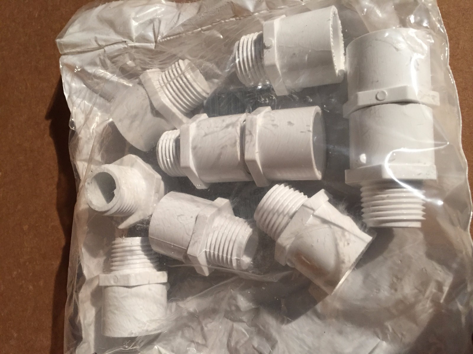 1/2" .5" MIP Male Adapter Schedule 40 PVC (Slip x MIP) Genova 30405 ...