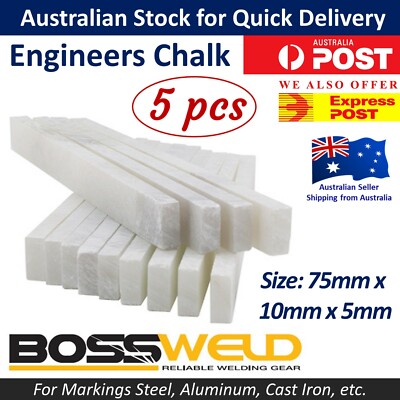 Engineers Chalk 5 Pack - French Chalk - Soapstone - Bossweld ...
