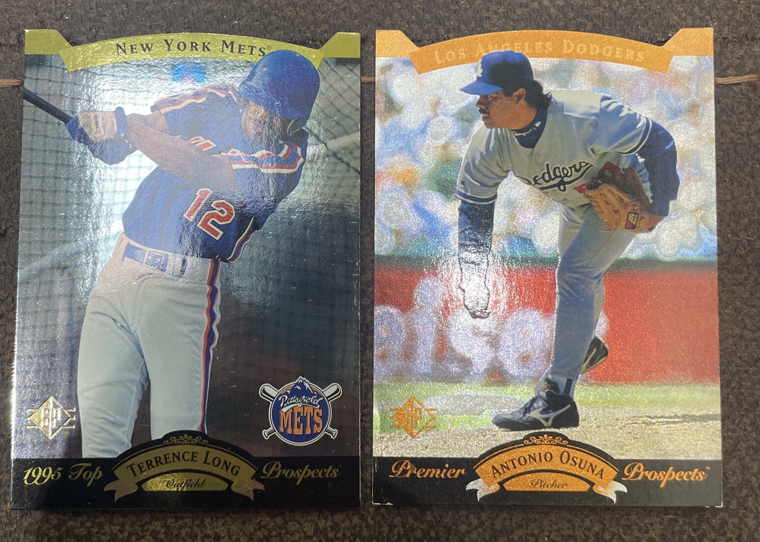 (2) 1995 SP Baseball #6 Antonio Osuna & Terrence Long #99 Baseball Foil ...