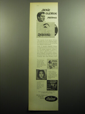 1958 Capitol Records Ad - Jackie Gleason presents Rebound | eBay