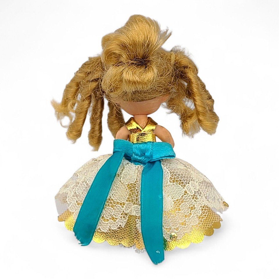 Vintage 1970 Mattel Liddle Kiddles LADY LACE 3" Doll Tea Party Blonde ...