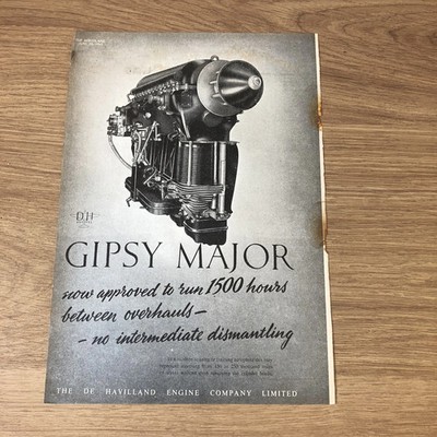 SAIR44 MAGAZINE ADVERT 11X8 DE HAVILLAND GIPSY MAJOR ENGINE | eBay UK