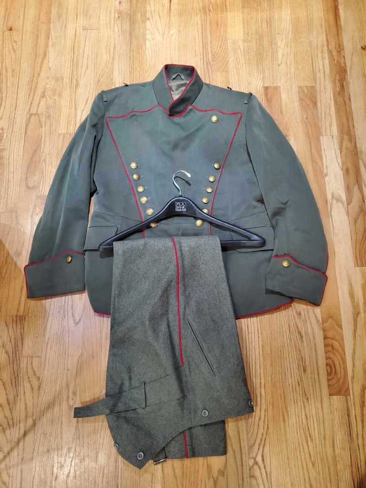 WWI German Empire Uhlan red pipped officer gabardine tunic ULANKA ...