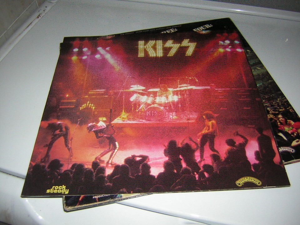 KISS ALIVE LP 1975 BLUE LABEL W/BOOKLET AUCOIN ACE FREHLEY 1ST PRESS | eBay