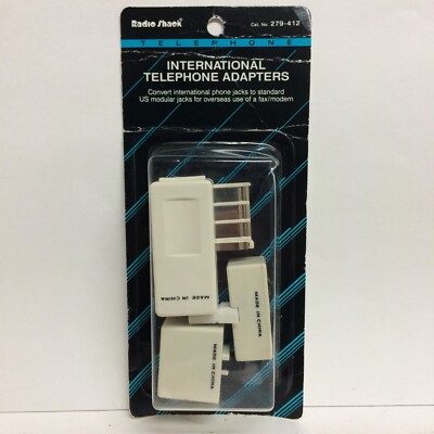 Vintage Radio Shack International Telephone Adapters - For Fax Modem ...