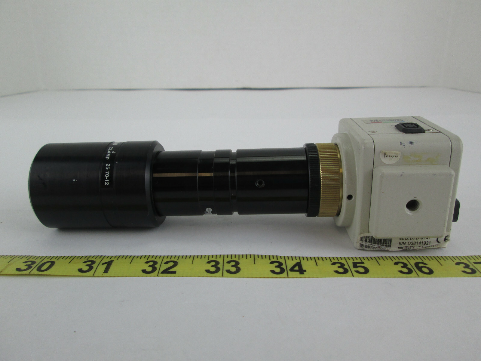 Mintron CCD Color Camera with Optem J Clamp 25-70-12 & Optem .5X SC50 ...