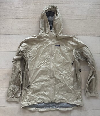 Patagonia H2No Stretch Rain Shadow Waterproof Shell Jacket Hoody Tan ...