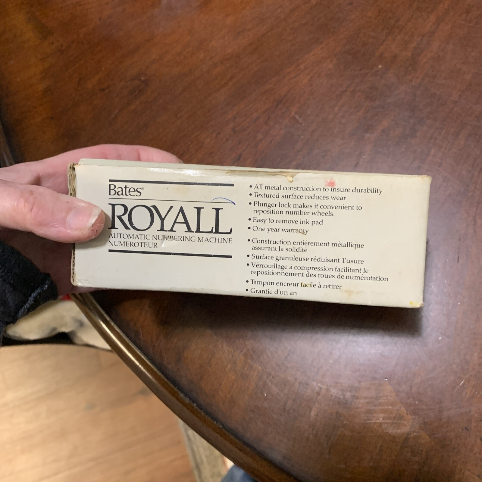 Bates Royall Automatic Numbering Machine Rnm6-7 Estate Find 07112 for ...