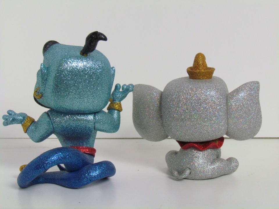 DUMBO AND GENIE FUNKO POP DIAMOND GLITTER FIGURE LOT LOOSE NO BOX ...