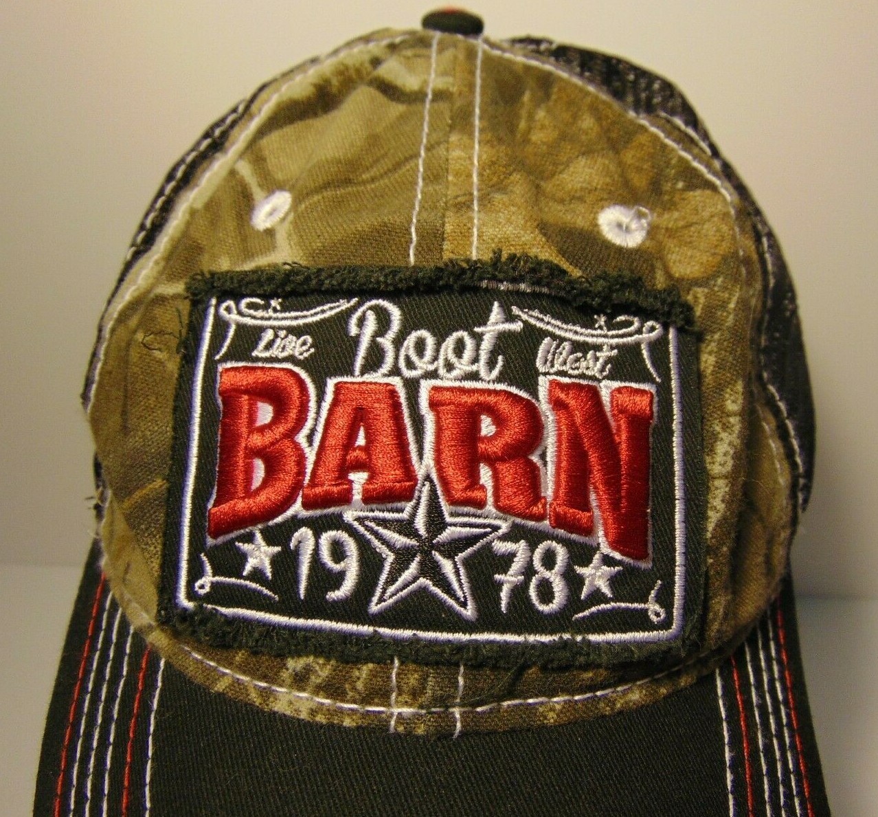 Since 1978 The Boot Barn Cowboy Boots GRAY GREY BLACK DISTRESSED ...