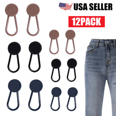 12Pcs Button Extenders For Jeans Pants Waistband Expander Pants Waist ...