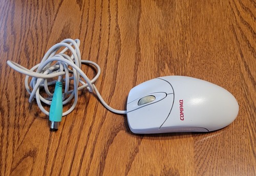 Compaq Logitech M-S48a Two Button PS/2 Mechanical Roller Ball Mouse | eBay