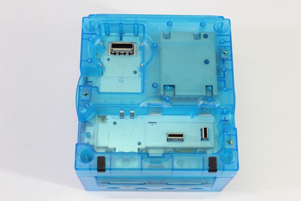 Nintendo Gamecube Console Clear Transparent Sky Ice Blue AC AV NTSC-U/C ...