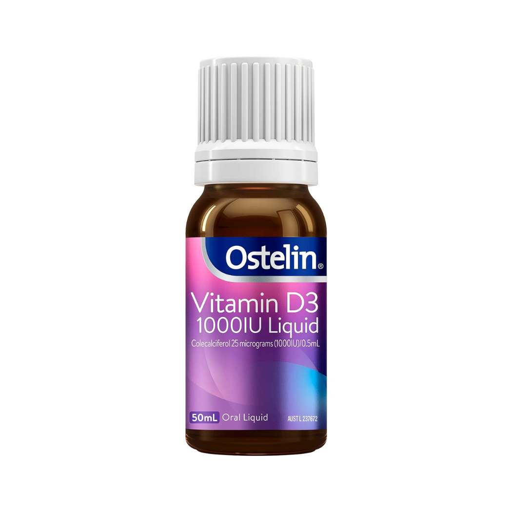Ostelin Vitamin D3 1000IU Oral Liquid Dietary Supplement Orange Flavour ...
