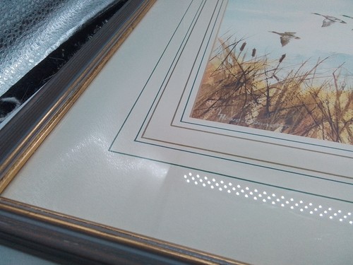 Original Watercolour by Lewis Howe-Bennett, Mallards & Gooseanders. VGC ...