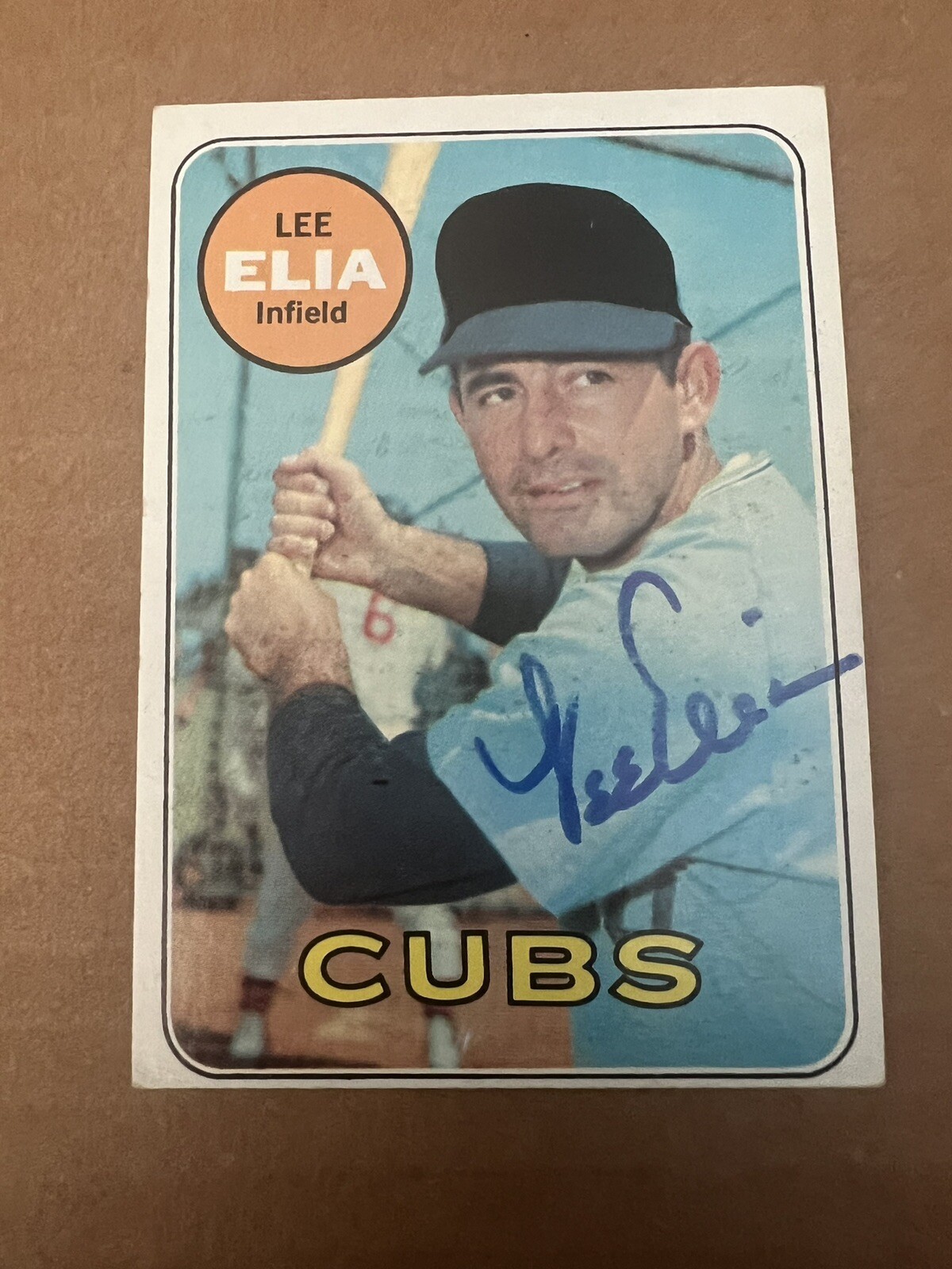 Lee Elia #312 signed autograph auto 1969 Topps Baseball Trading Card ...