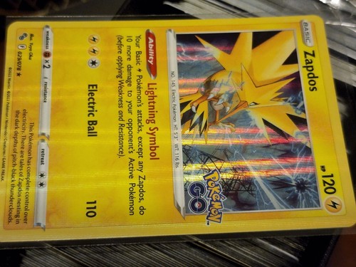 Zapdos Holo Bleed Full Card 029/078 Holo Rare Pokemon GO TCG Card ...