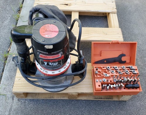 SEARS CRAFTSMAN ROUTER Model 315.17431, 1-1/2 HP With 36 Bit Router Bit ...