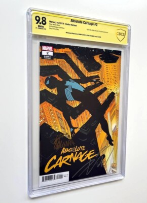 ABSOLUTE CARNAGE #2 CBCS 9.8 (NOT CGC) signed Donny Cates and Ryan ...