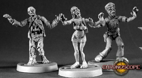 Reaper: Chronoscope: Urban Zombies (3) (metal) Unpainted Miniature ...