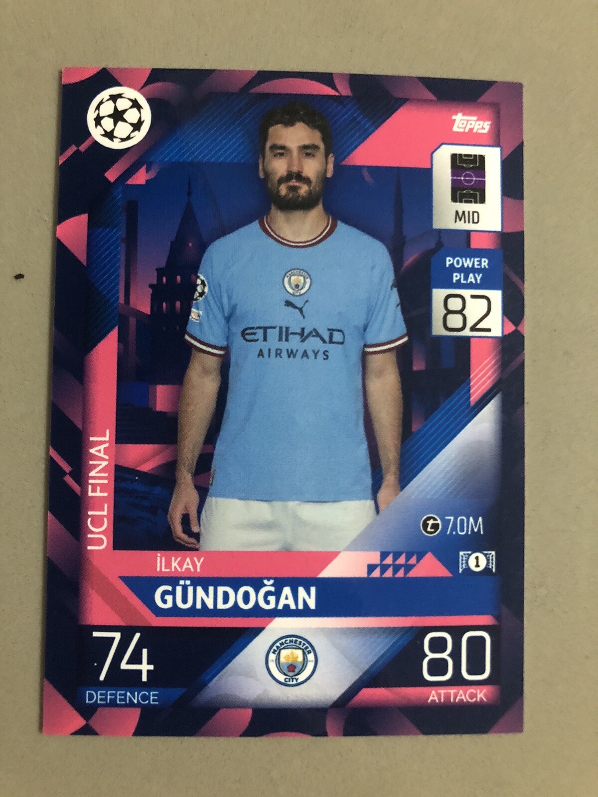 CARD TOPPS MATCH ATTAX FINAL ISTANBUL 23 ULC GUNDOGAN MANCHESTER CITY ...