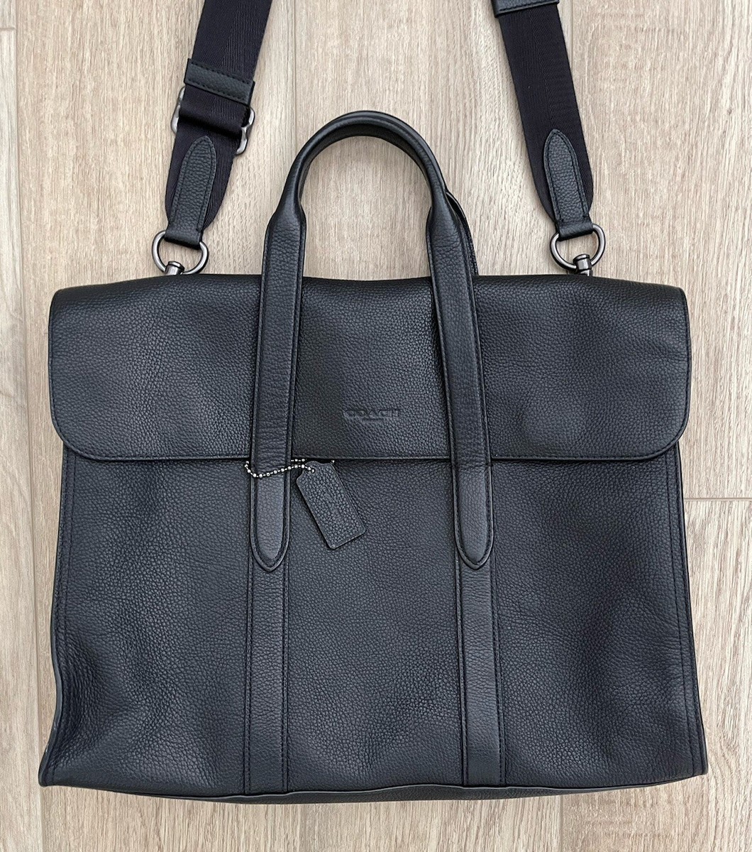 Coach 58097 Metropolitan Portfolio Briefcase, Pebbled Coach 58097 Metropolitan Portfolio Briefcase, Pebbled