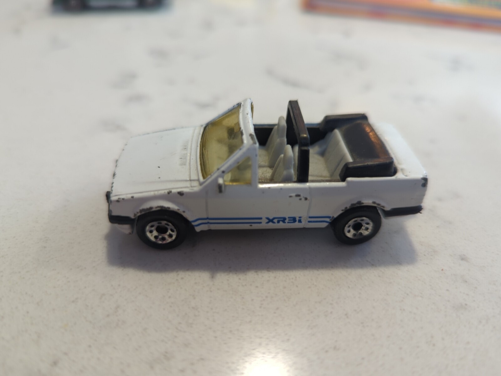 1985 Matchbox Ford Escort XR3i Cabriolet White 1:56 Macau Vintage ...