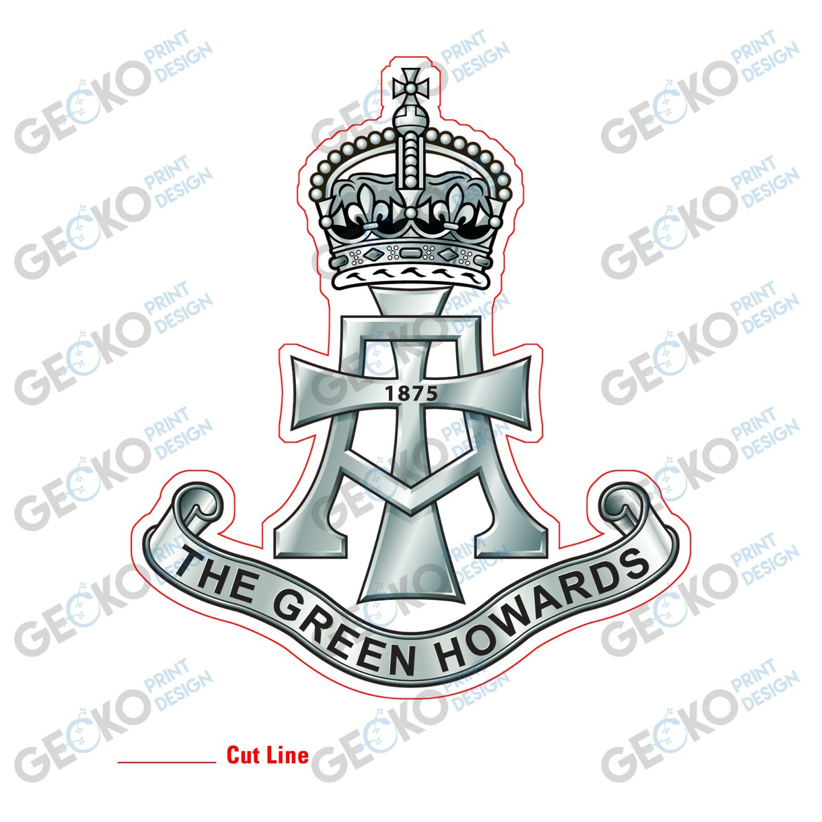 GREEN HOWARDS STICKER - BRITISH ARMY - Yorkshire Regiment | eBay UK