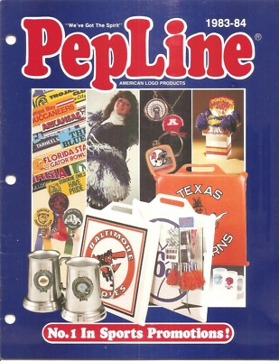 PEPLINE-AMERICAN LOGO PRODUCTS-NO. 1 IN SPORTS PROMOS-1983-84 COMPLETE ...