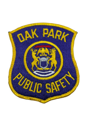 US Oak Park Michigan Public Safety Police Patch 2 | eBay