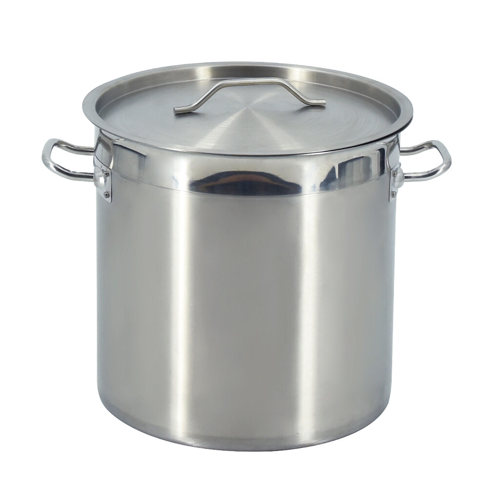 Commercial Stainless Steel Stock Pot Soup Cater 17-115L Stewing Boiling ...