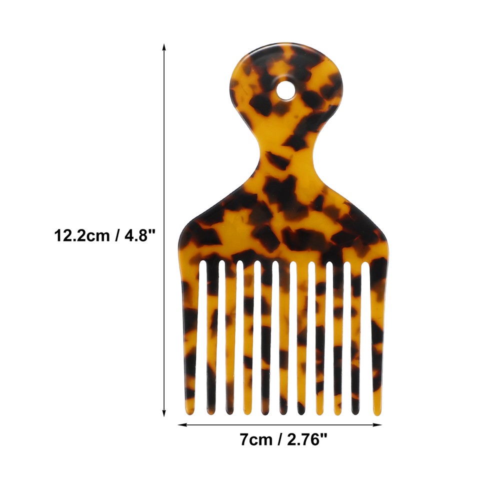 Wide Tooth Hair Pick Comb Hair Styling Tool for Men Women Plastic 4.8 ...