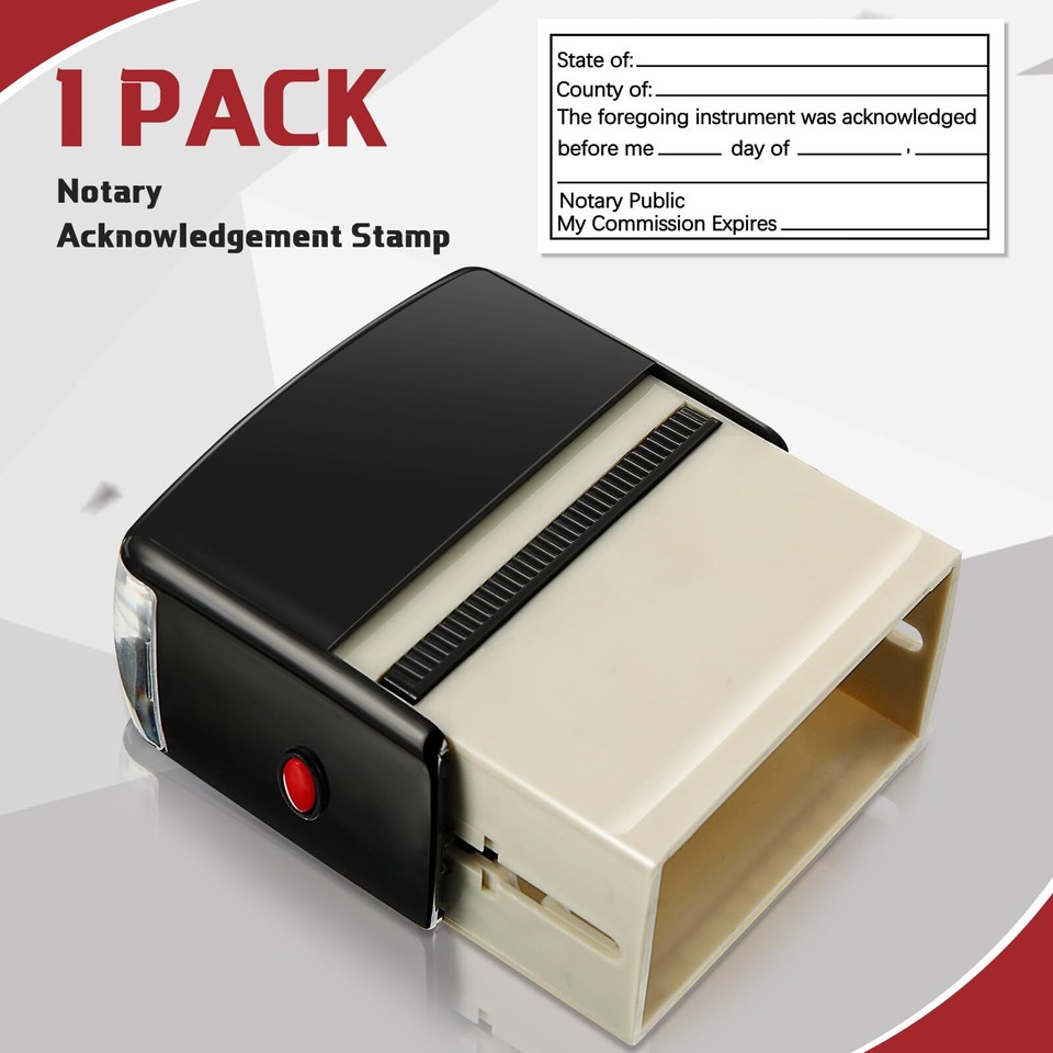 Notary Acknowledgement Stamp Self Inking Notary Stamp Notary Public ...
