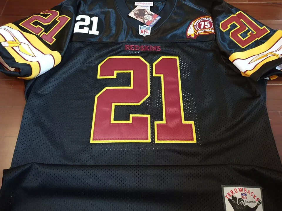 Washington Redskins Throwback #21 Sean Taylor Spec. Ed SEWN BLACK ...