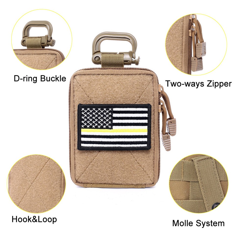 MOLLE Pouch Multi-Purpose Compact Tactical Waist Bags Small Utility EDC ...