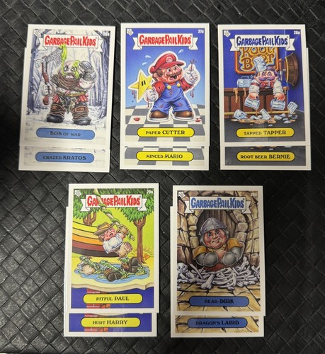 2024 GARBAGE PAIL KIDS GAME OVER WAVE-6 10-CARD SET 26A/B-30A/B Mario ...