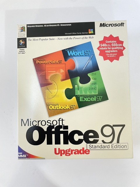 Microsoft Office 97 Standard Edition (1 User/s) - Upgrade for Windows ...