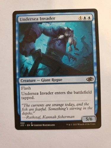 MTG Magic The Gathering Card Underseas Invader Creature Giant Rogue ...