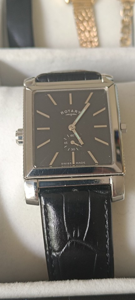 Rare Rotary Revelation Reverso Men’s Watch Working New Battery Good ...