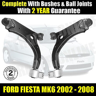 FORD FIESTA MK6 02 - 08 FRONT CONTROL ARM WISHBONES L+R LINK BARS TRACK ...