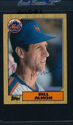 1987 Topps #1T Bill Almon Mets Signed Auto *18909 | eBay
