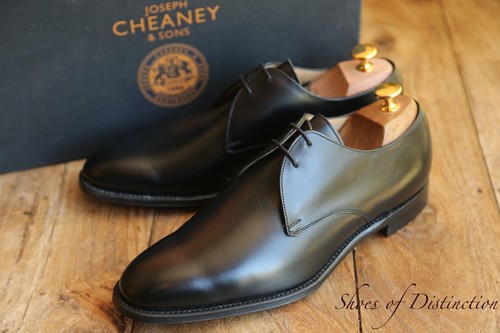 Joseph Cheaney Black Leather Derby Shoes UK 7.5 US 8.5 EU 41.5 NEW ...