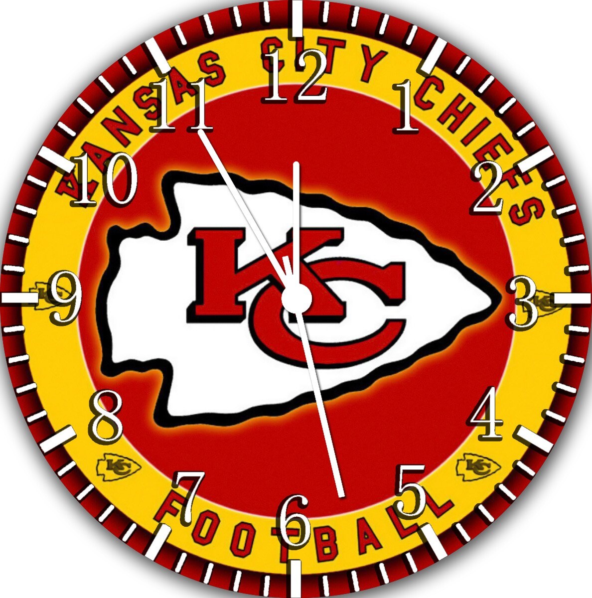 Kansas City Chiefs Wall Clock E414 Personalized option with adding ...