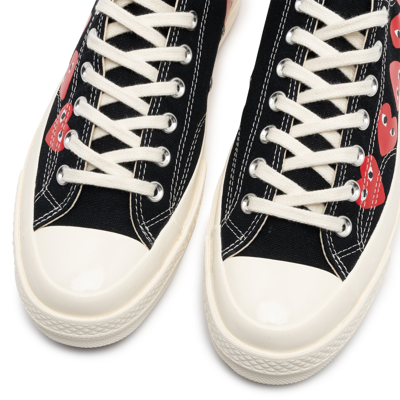 Converse Comme des Garçons PLAY x Chuck 70 Low Multi Heart - Black ...