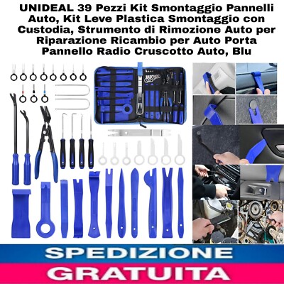 39 Pz Kit Smontaggio Pannelli Auto,Leve Plastica Con Custodia,Strumento ...