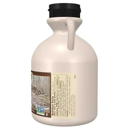 Brand New Foods Grade A Dark Organic Maple Syrup 16 Fl Oz Non GMO ...