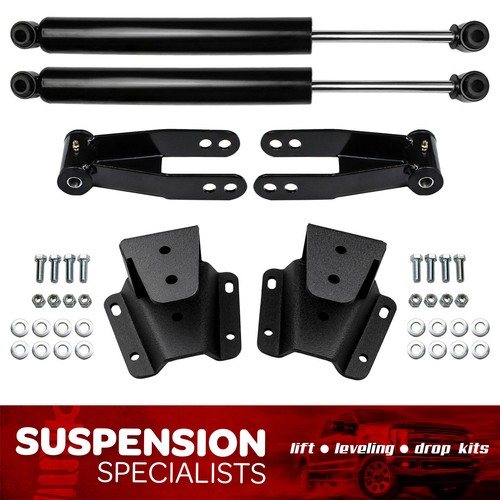 4" Rear Drop Lowering Kit w/ Hangers and Shocks Fits 1965-1972 Ford ...